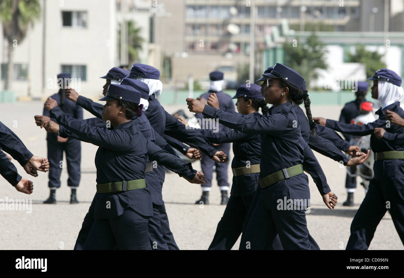Women`s Police Academy in Tripoli , Libya . Training of the police ...