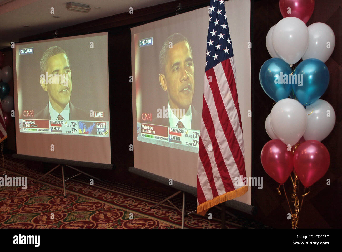 USA 2008 Presidential Elections. Pictured: the Consulate General of the ...