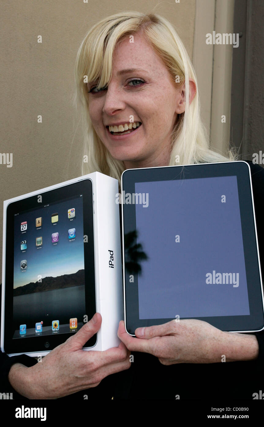 Apr 03, 2010 - Santa Monica, California, USA - Shana Nielson proudly ...