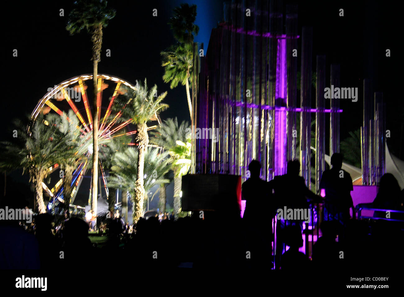 Atmosphere, crowd and Art installations at The Coachella Valley Music ...