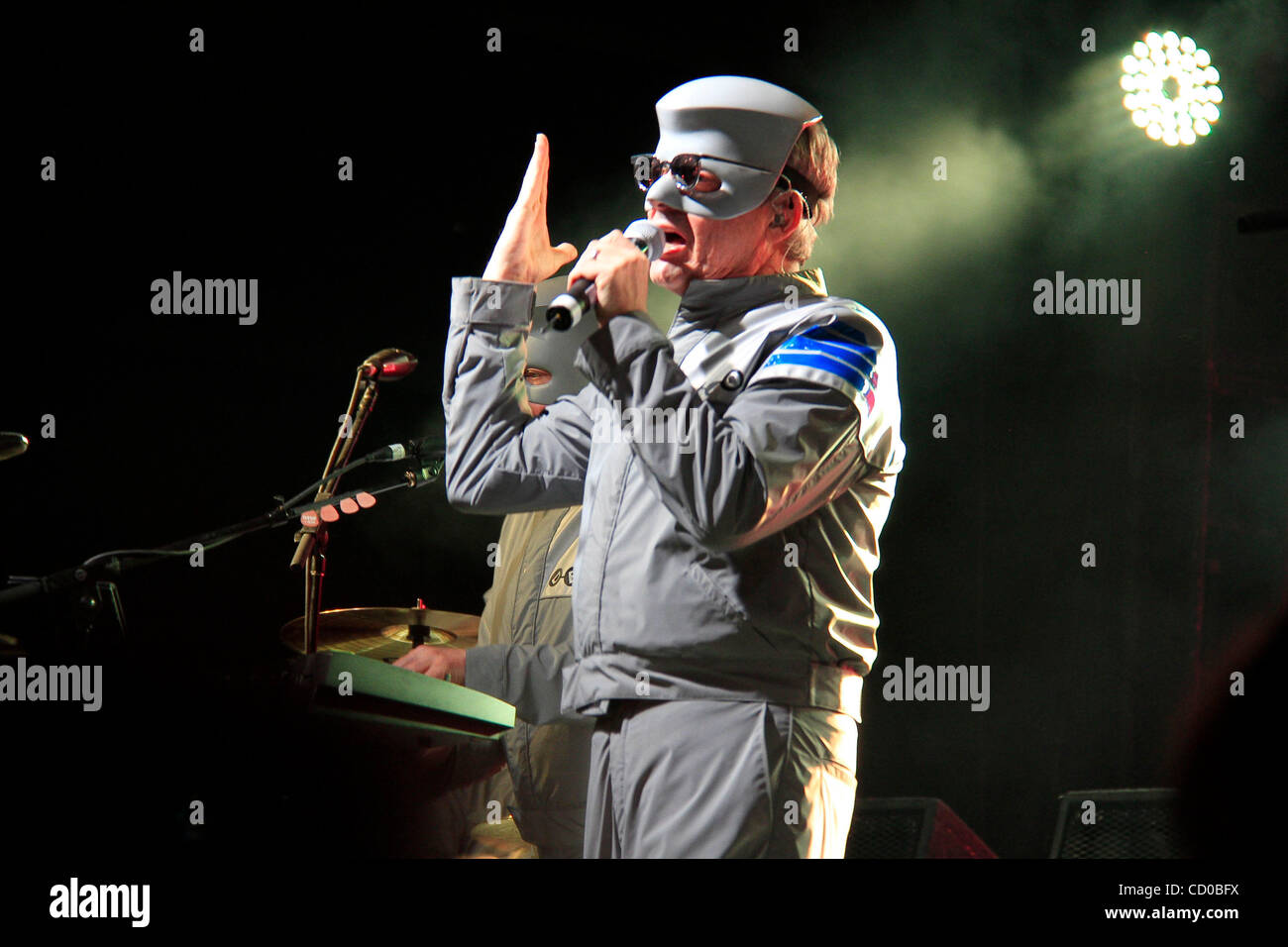 Devo performing at The Coachella Valley Music and Arts Festival in ...