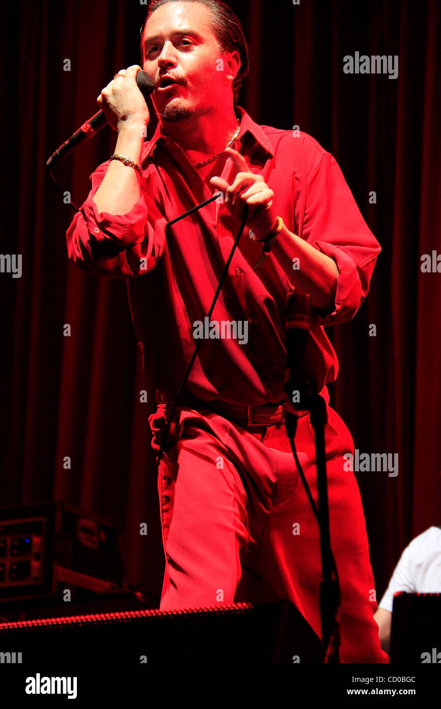 Mike Patton lead singer and Faith No More performing at The Coachella ...