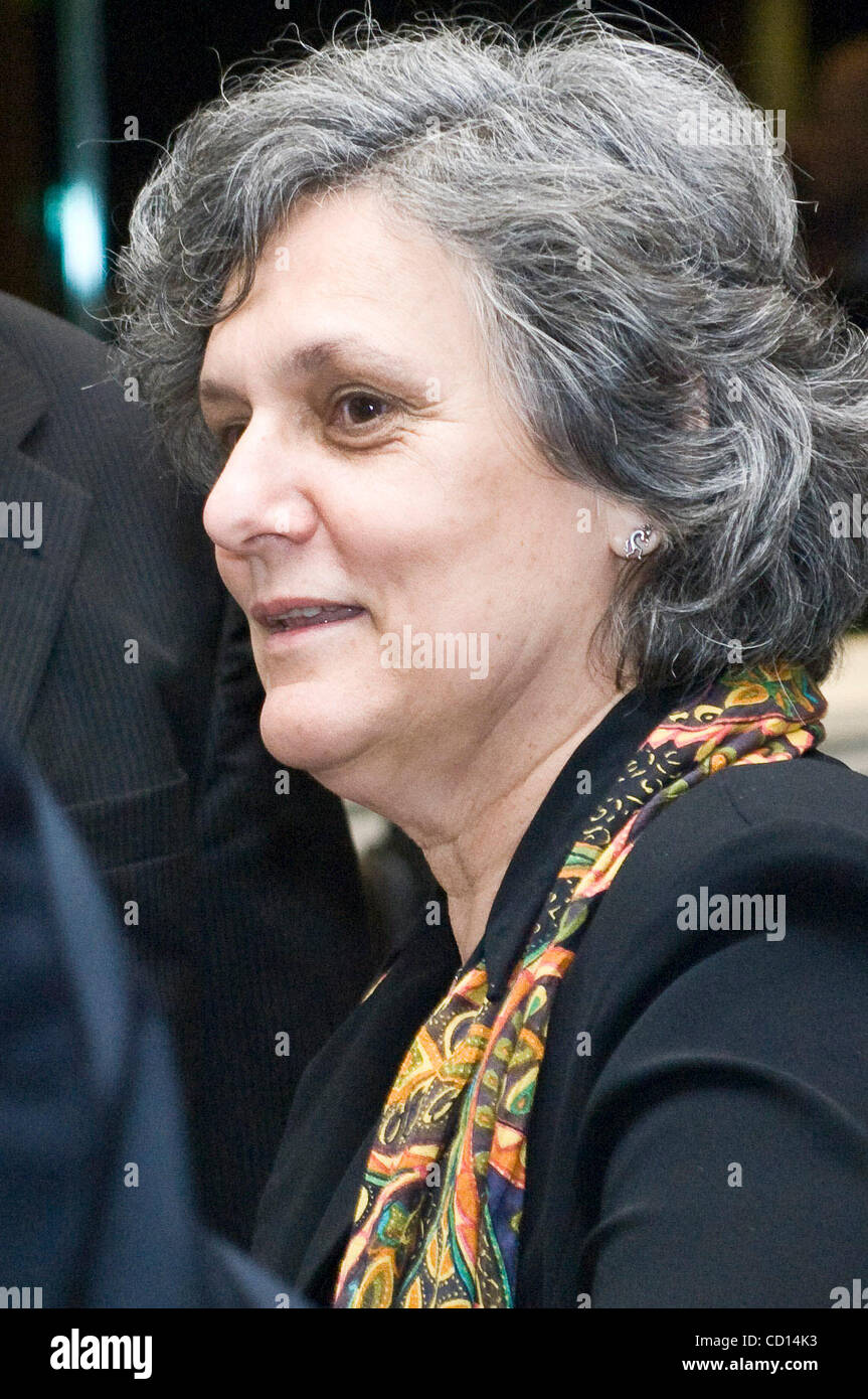 Hungarian Foreign Minister Kinga Goncz pictured before a European Union ...