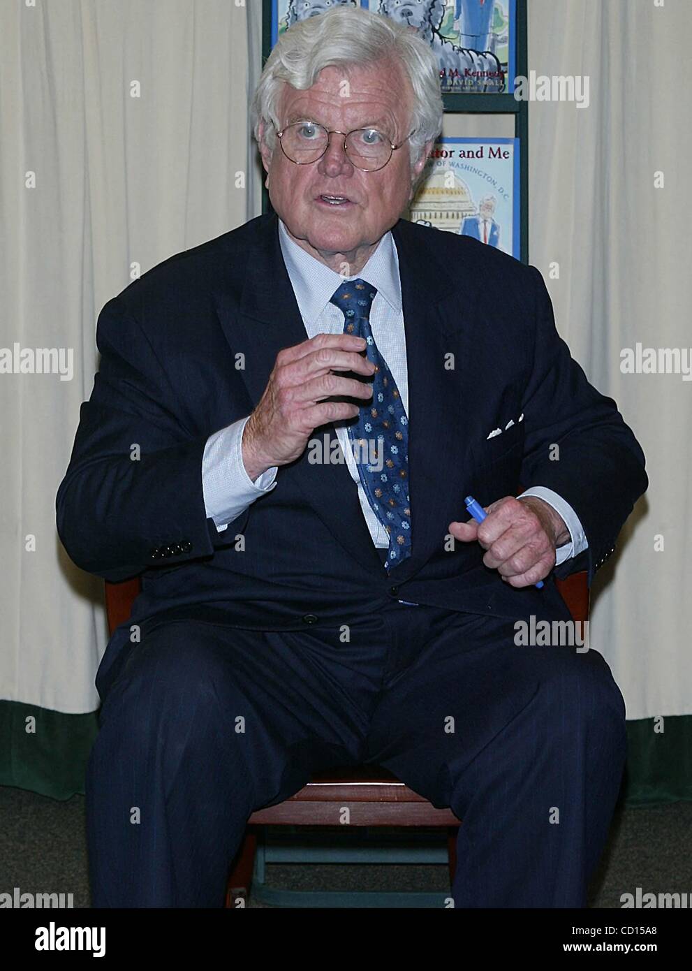 Senator Ted Kennedy signs copies of his new book "My Senator and Me: A ...