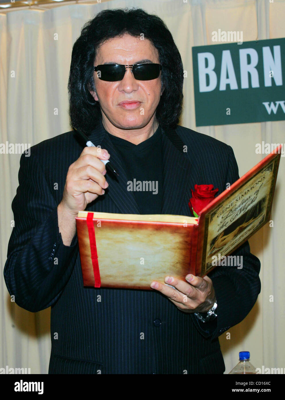 July 11, 2008 - New York, New York, U.S. - Gene Simmons poses with his ...