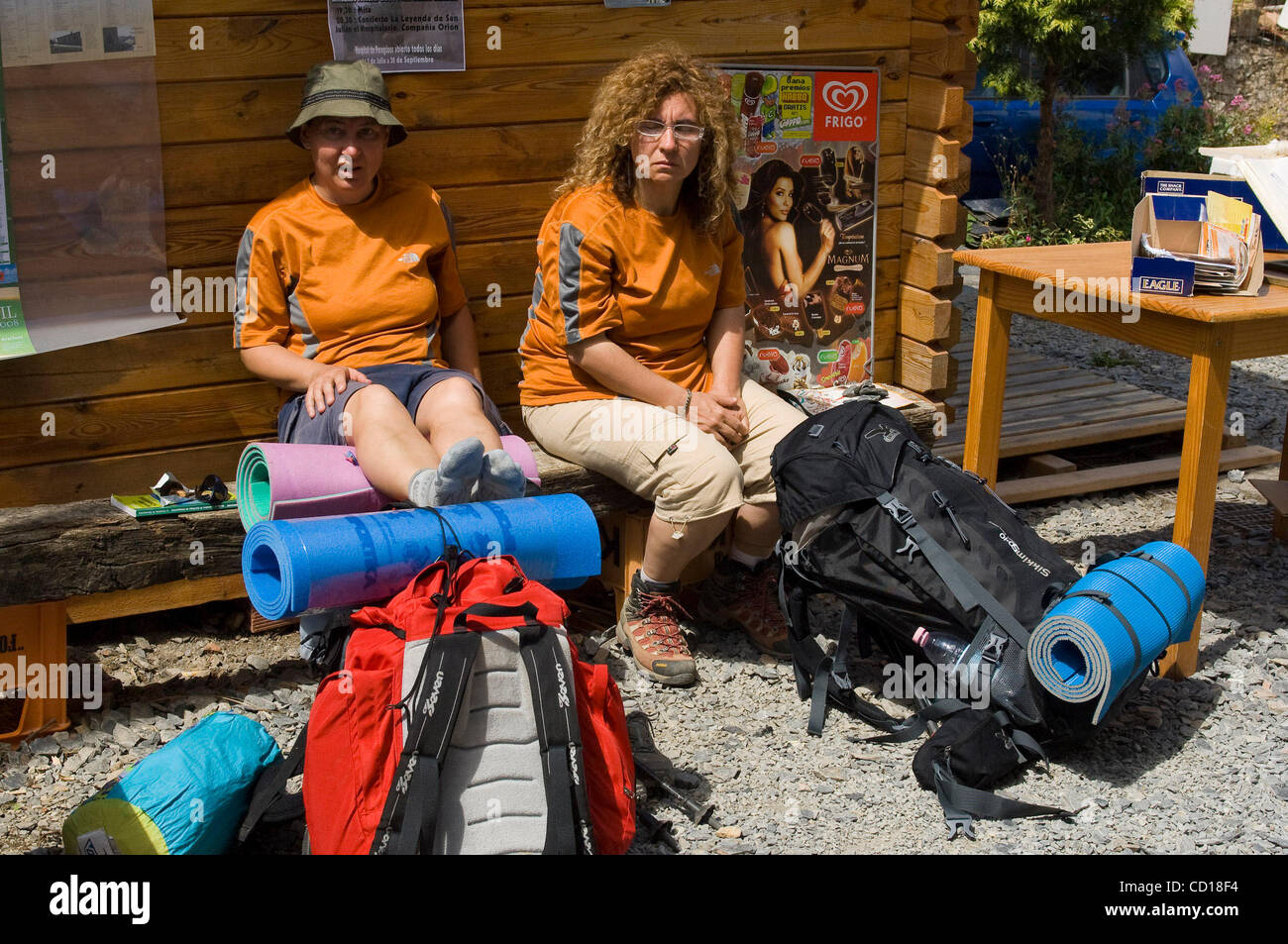 Camino de Santiago, Pilgrims on the route. The Way of St. James or St ...