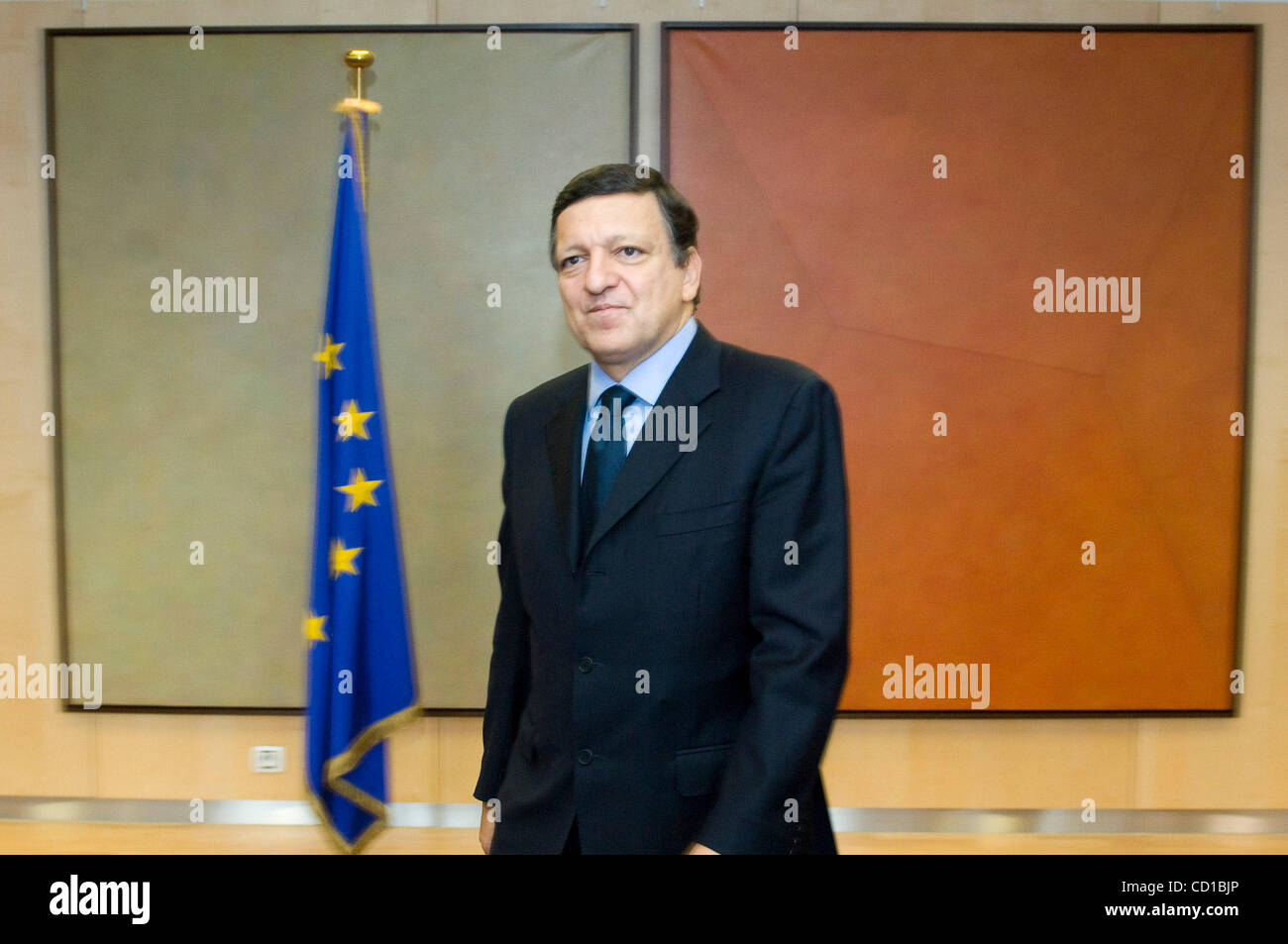 European Commission President Jose Manuel Barroso arrives prior to a ...