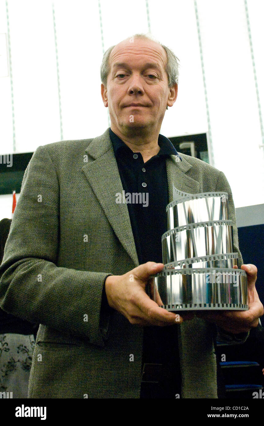 Belgian director Luc Dardenne holds The Lux Prize for "Le silence de ...