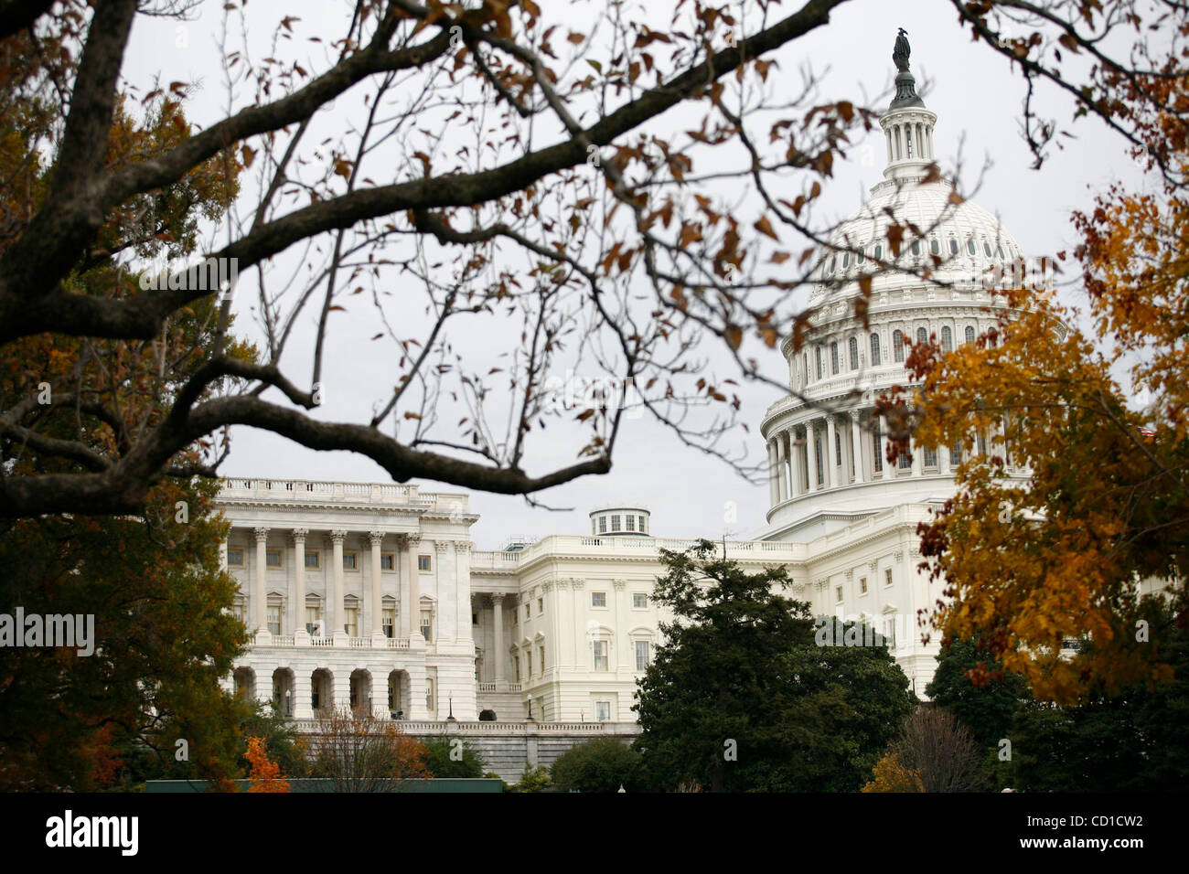 Nov. 05, 2008 - District of Columbia, U.S. - View of the US Capitol ...