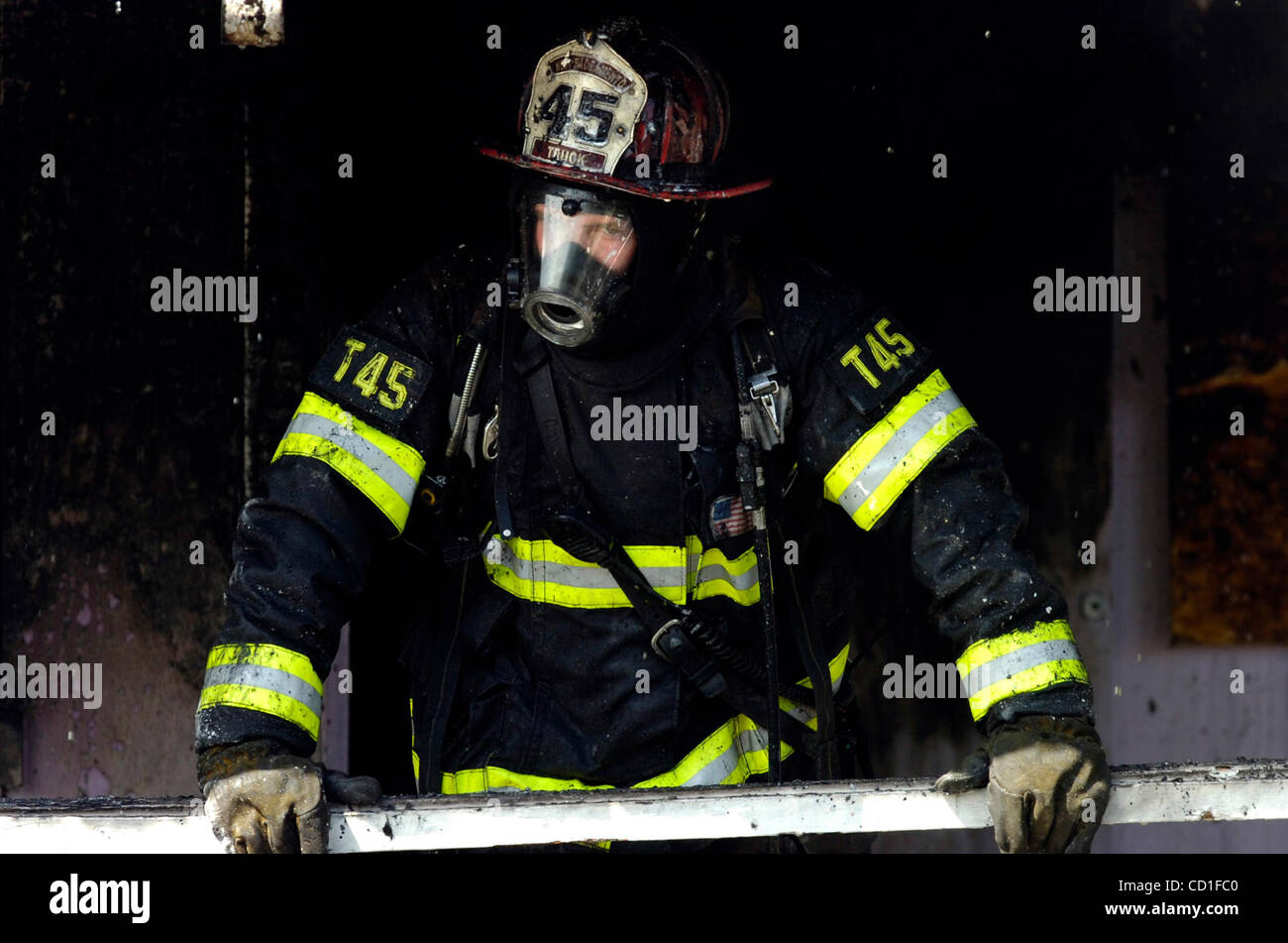 West Sacramento firefighther Captain Mike Taylor, of Truck 45, walks ...