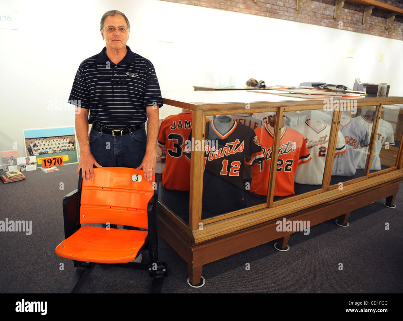 Richard Macaluso, stands behind a Candlestick Park seat on Thursday ...