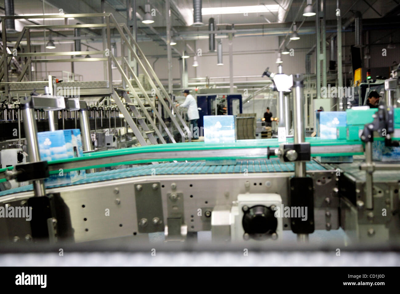 Sep 26, 2008 - Olfus, Iceland - Icelandic Glacia water plant, during ...