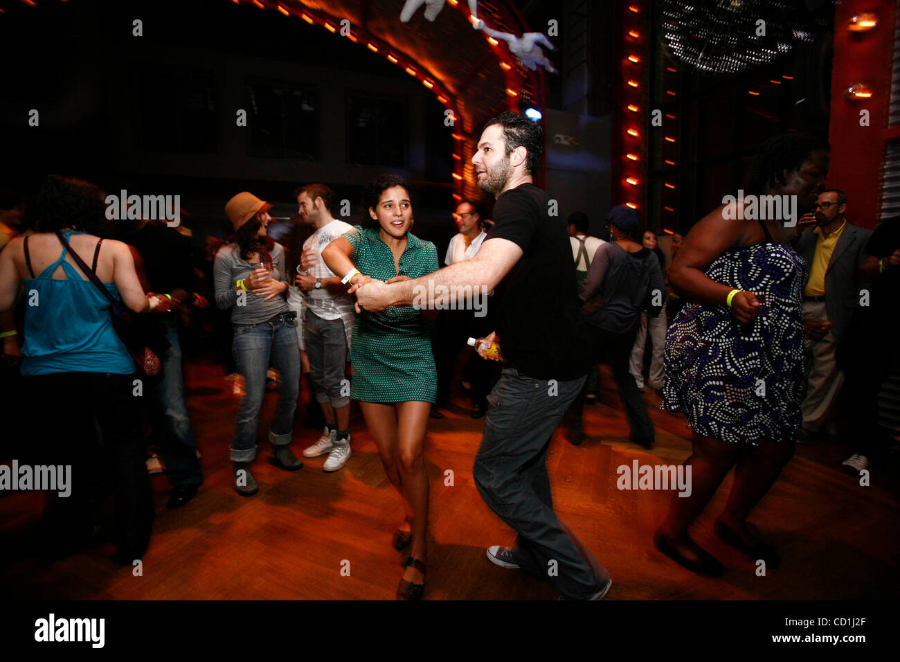 People dancing in the cafe during BAM's Takeover on September 27, 2008 ...