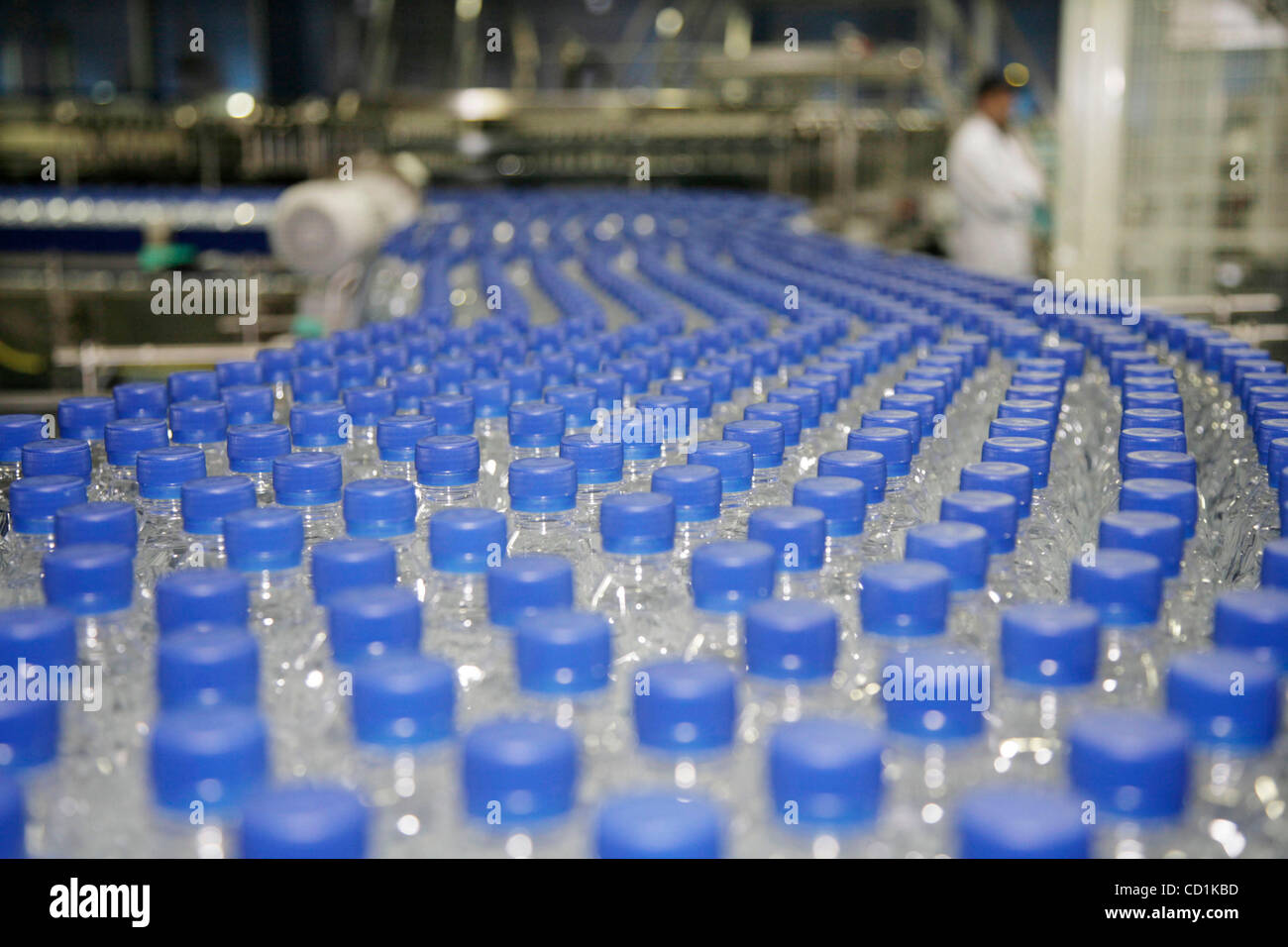 Sep 26, 2008 - Olfus, Iceland - Icelandic Glacia water plant, during ...