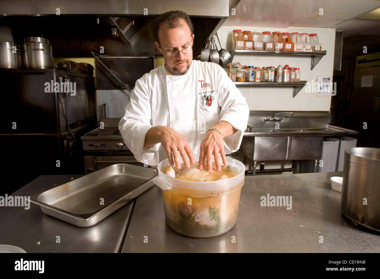 October 26, 2008 San Diego California USA Jeff Rossman, Chef/owner of ...