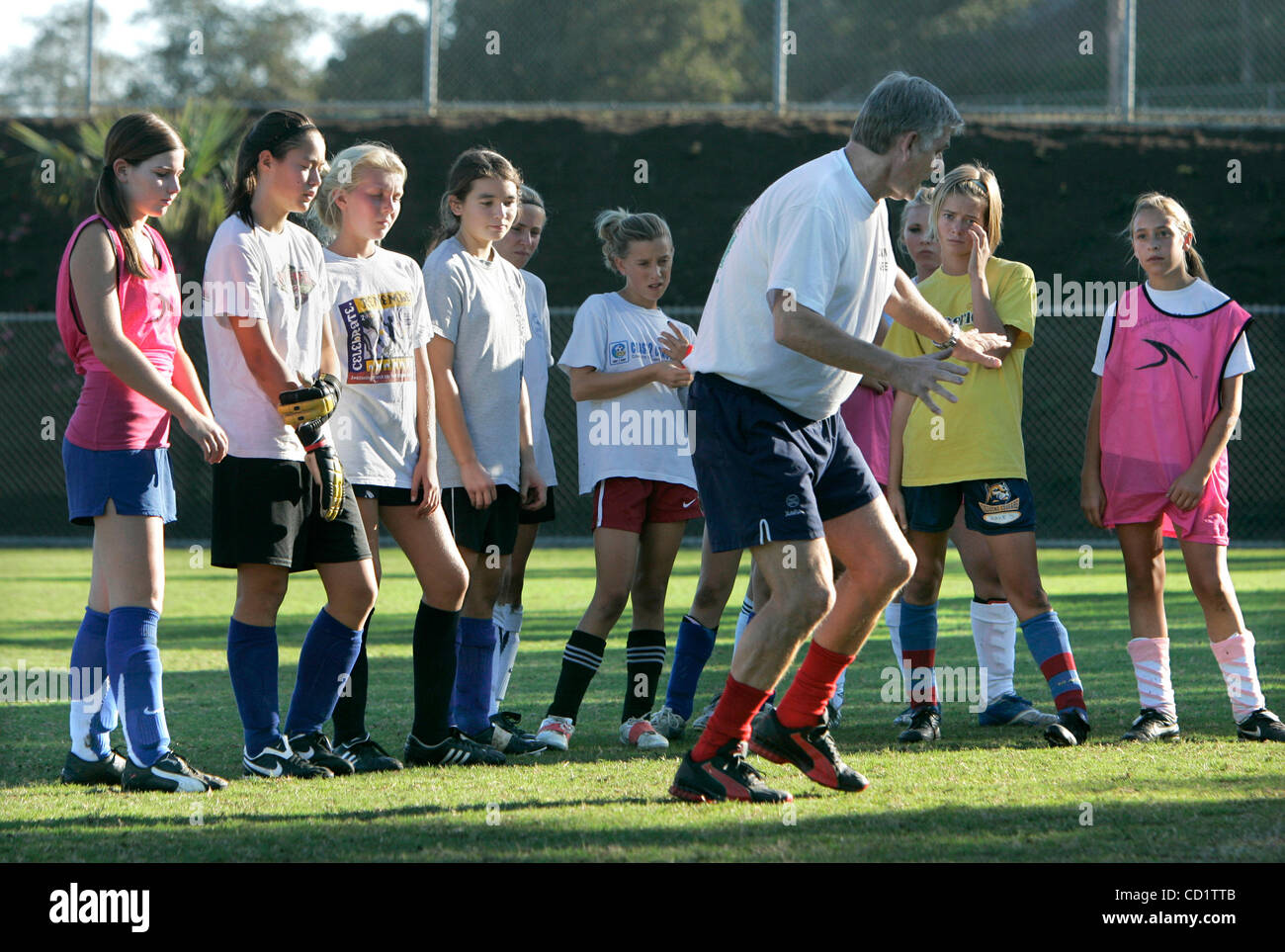 October 29, 2008, Encinitas, CA, USA On the soccer field at Leo Mullen ...
