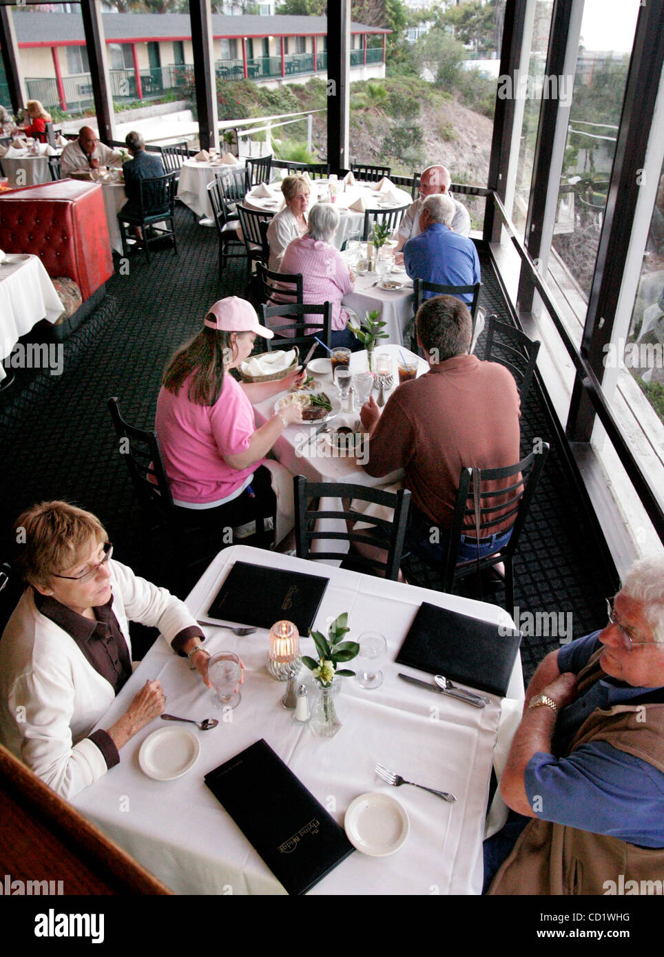 October 30, 2008, Oceanside, CA. The landmark Flying Bridge restaurant ...