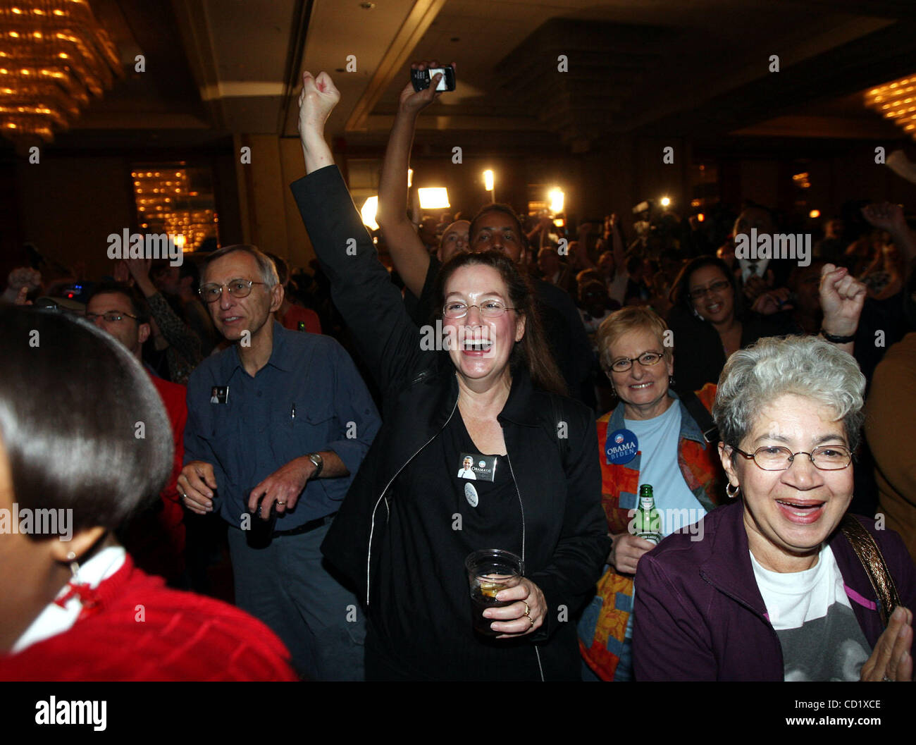 Obama Election Night 2008 High Resolution Stock Photography and Images ...