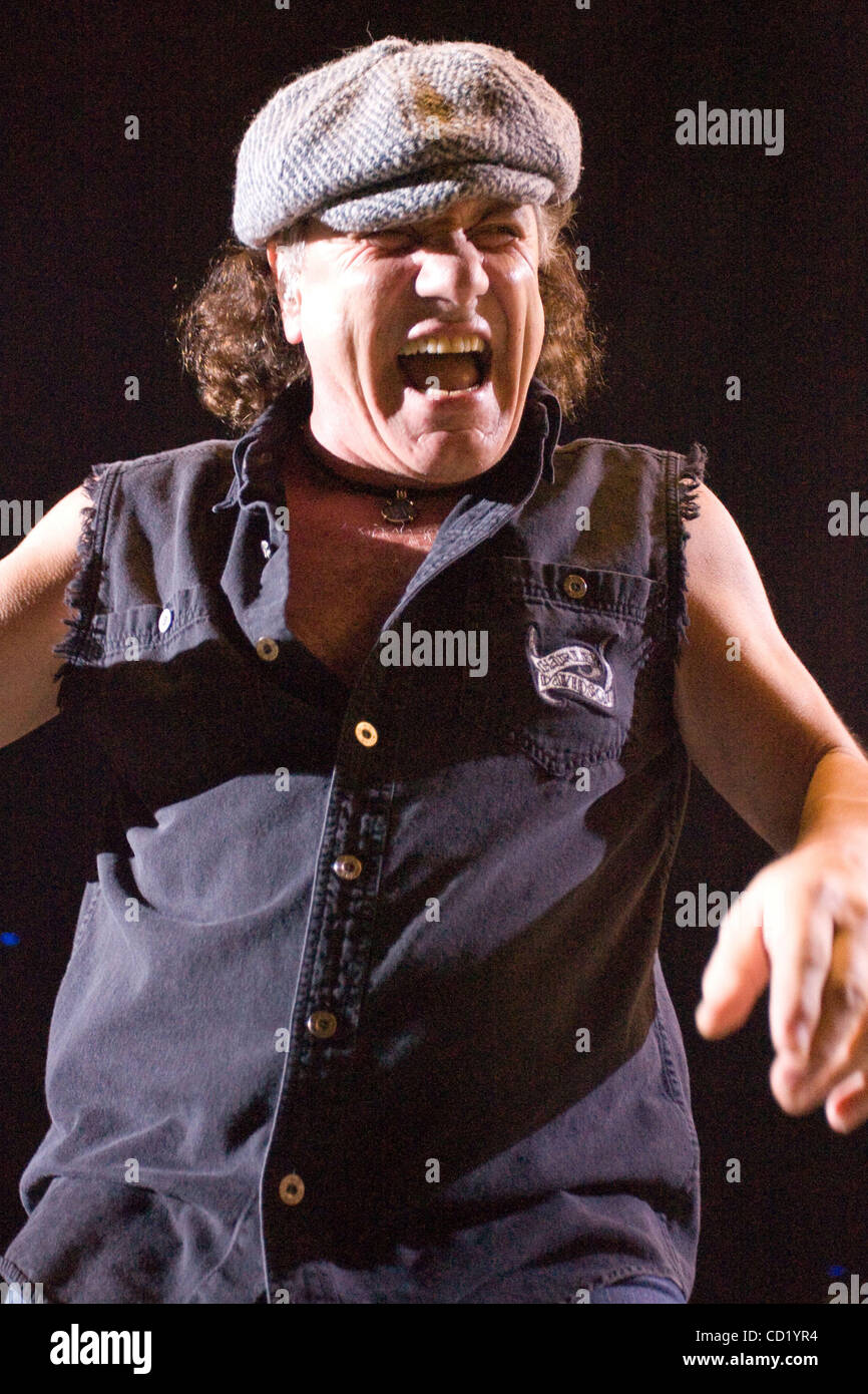 November 7, 2008 - Toronto, Ont AC DC with front man vocalist Brian ...