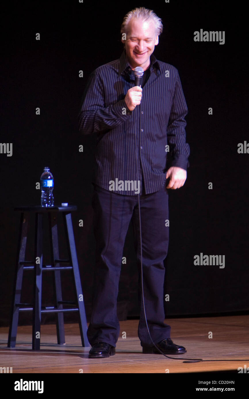 November 9, 2008 - Toronto, Ont Comedian Bill Maher performed his stand ...