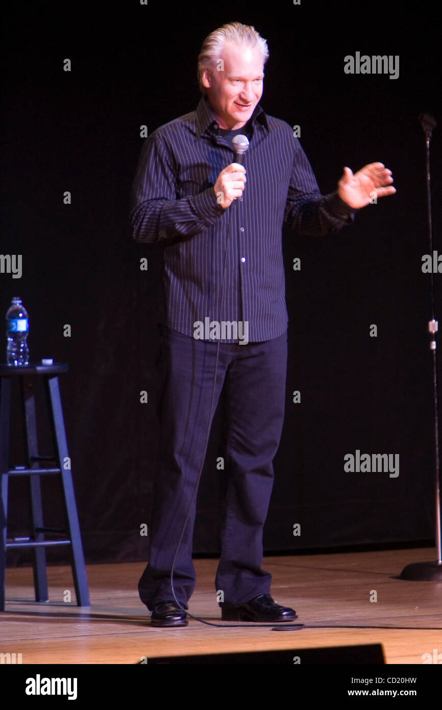 November 9, 2008 - Toronto, Ont Comedian Bill Maher performed his stand ...