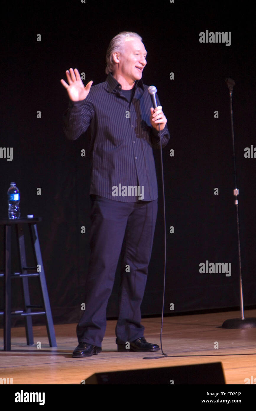 November 9, 2008 - Toronto, Ont Comedian Bill Maher performed his stand ...
