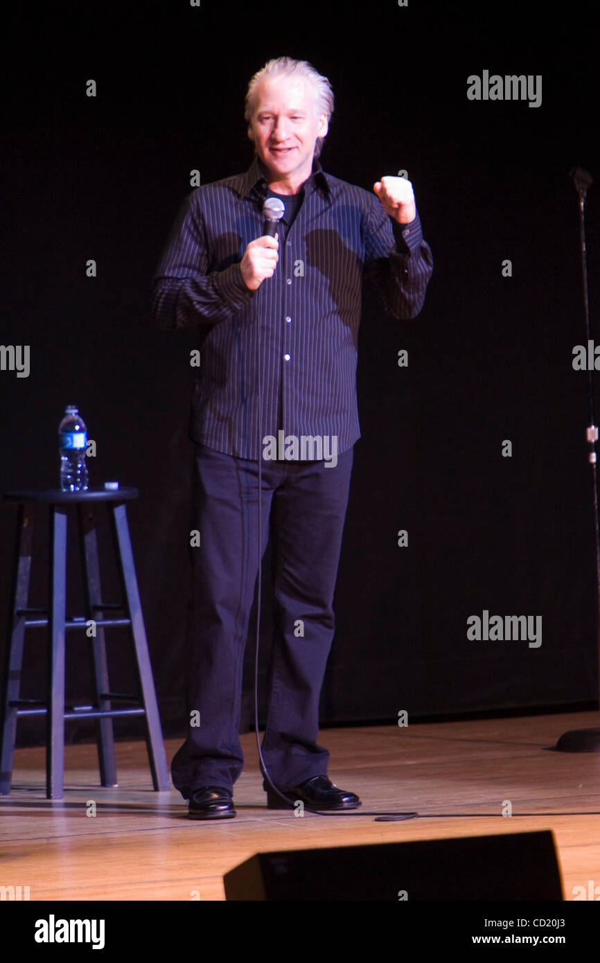 November 9, 2008 - Toronto, Ont Comedian Bill Maher performed his stand ...