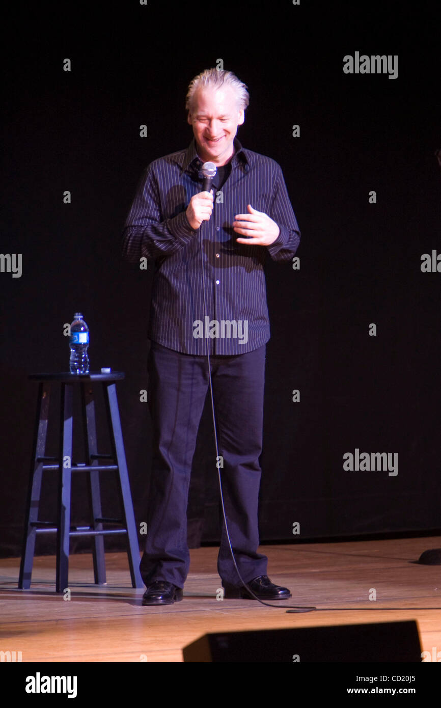 November 9, 2008 - Toronto, Ont Comedian Bill Maher performed his stand ...
