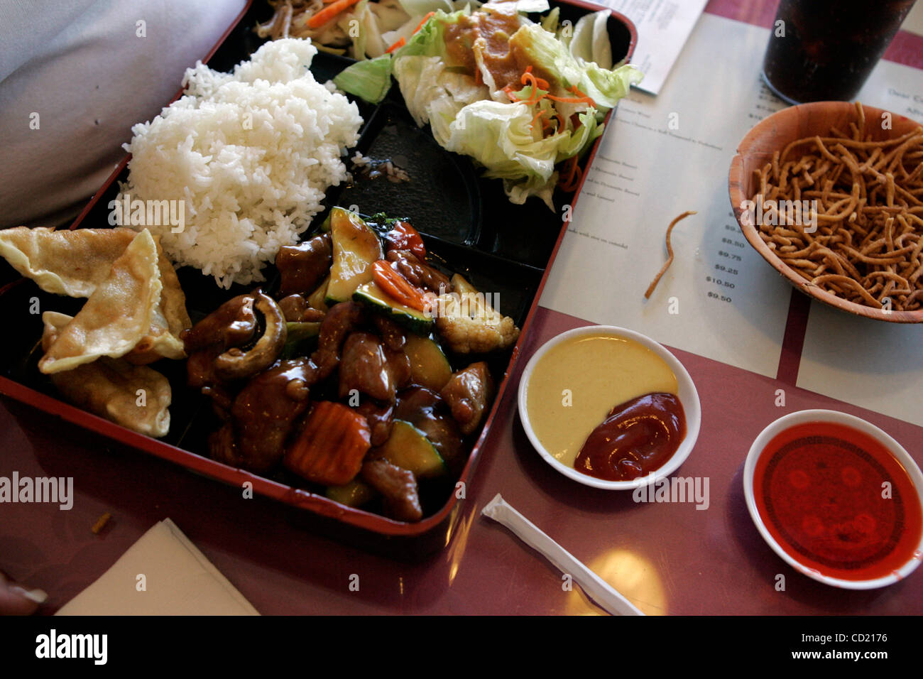 November 11, 2008 El Cajon, CA A patron is served lunch at Kip's Cafe ...