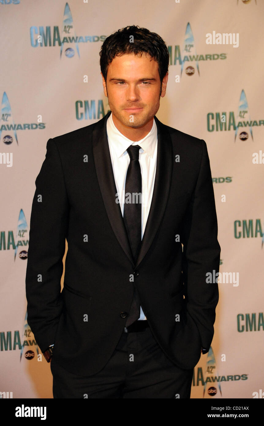 Nov 12, 2008 - Nashville, Tennessee; USA - Singer CHUCK WICKS arrives ...