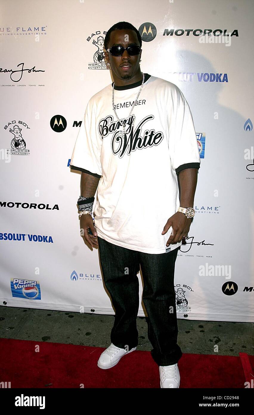 Aug. 28, 2003 - New York, New York, U.S. - K32469JKRON.SEAN P. DIDDY'S ...