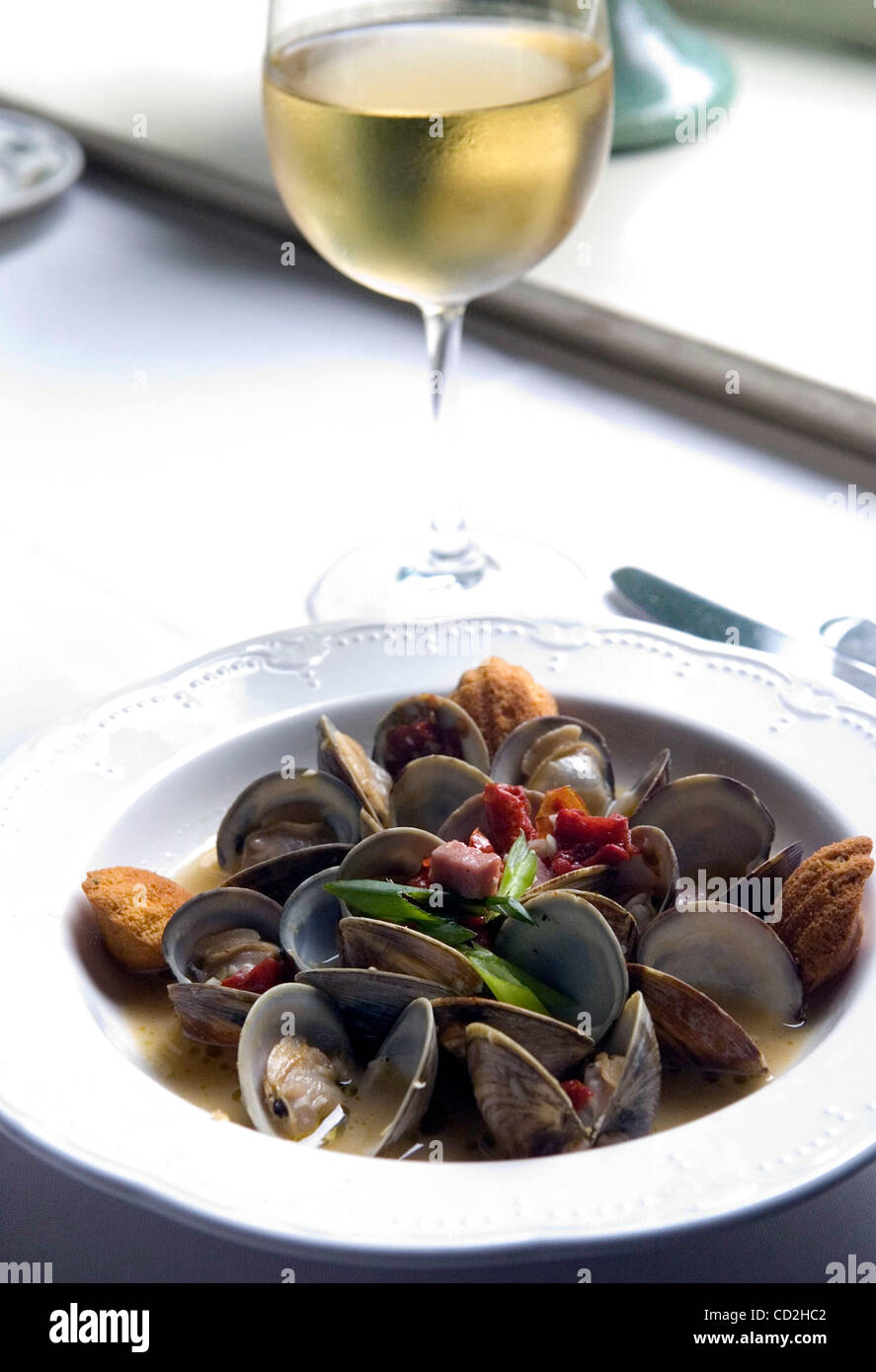 SAVANNAH, GA - JUNE 1: Sapelo Island Clams at Elizabeth on 37th in ...