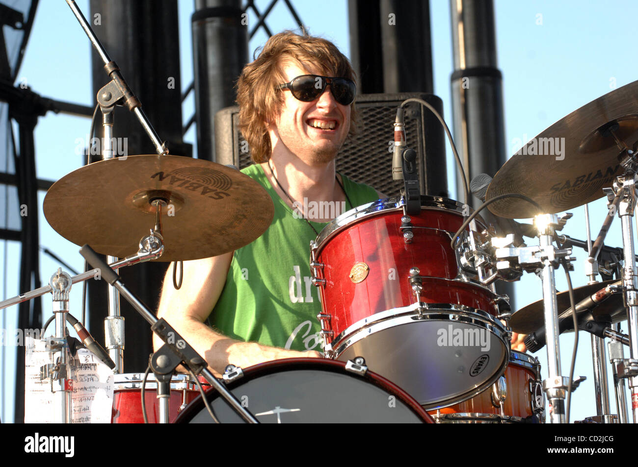 Mar 7, 2008 - Everglades, Florida, USA - Drummer SIMON ALLEN of the ...