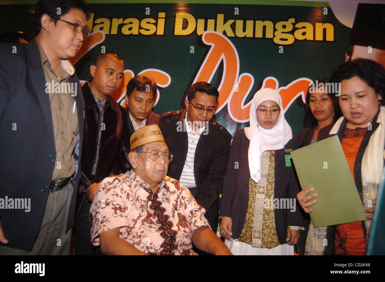 Former Indonesia President KH ABDURRAHMAN WAHID a known as GUS DUR ...