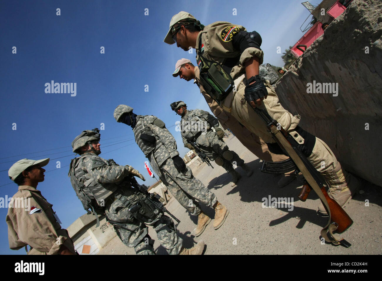 Mar 09, 2008 - Baghdad, Baghdad, Iraq - Soldiers of 3rd Platoon, Fox ...