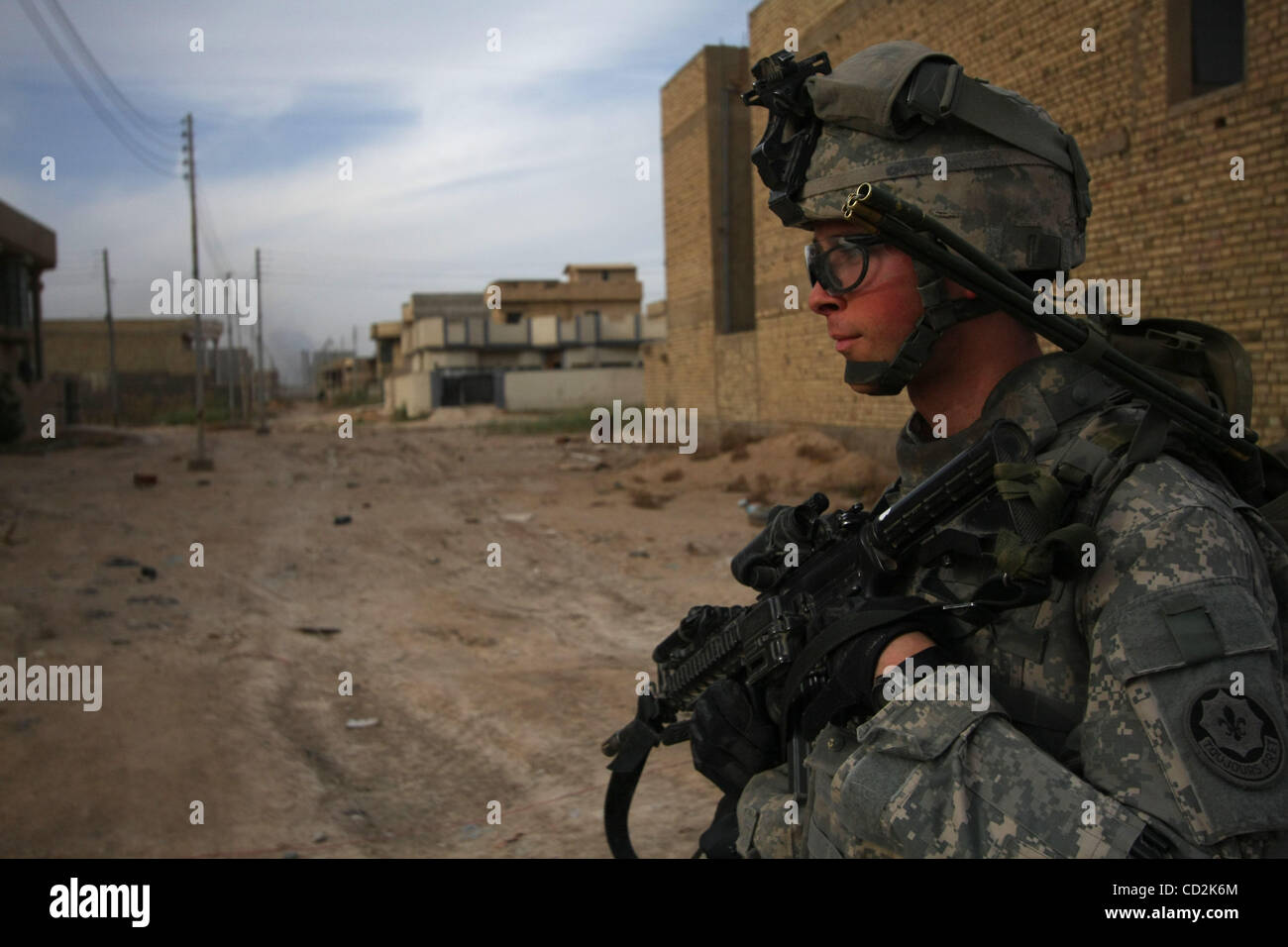 Mar 10, 2008 - Dora district, Baghdad, Iraq - A soldier of 1st Platoon ...