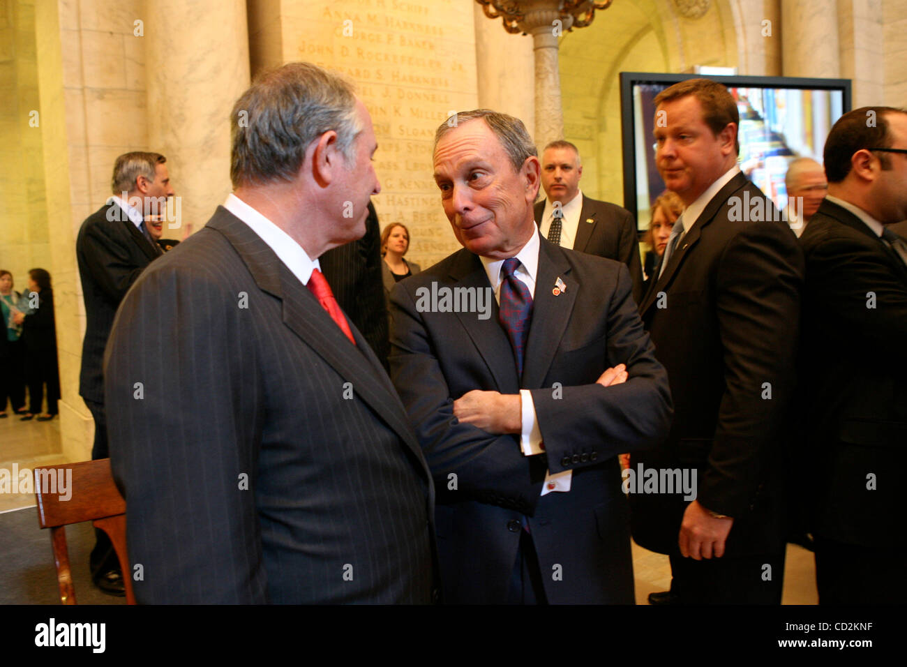 NYC Mayor Michael Bloomberg attends to the NY Public Library event ...