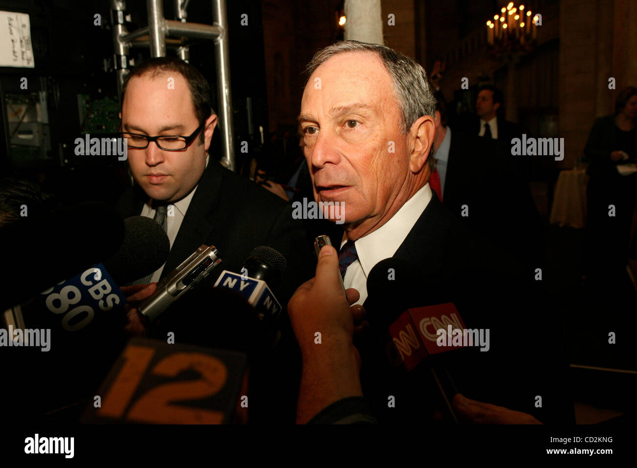 NYC Mayor Michael Bloomberg attends to the NY Public Library event ...