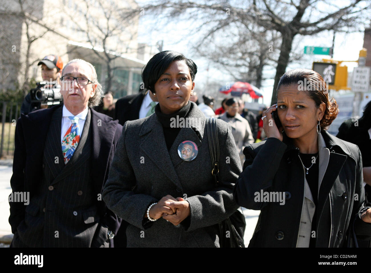 Rev. Al Sharpton and Bell's fiancee, Nicole Paultree Bell leaving for ...