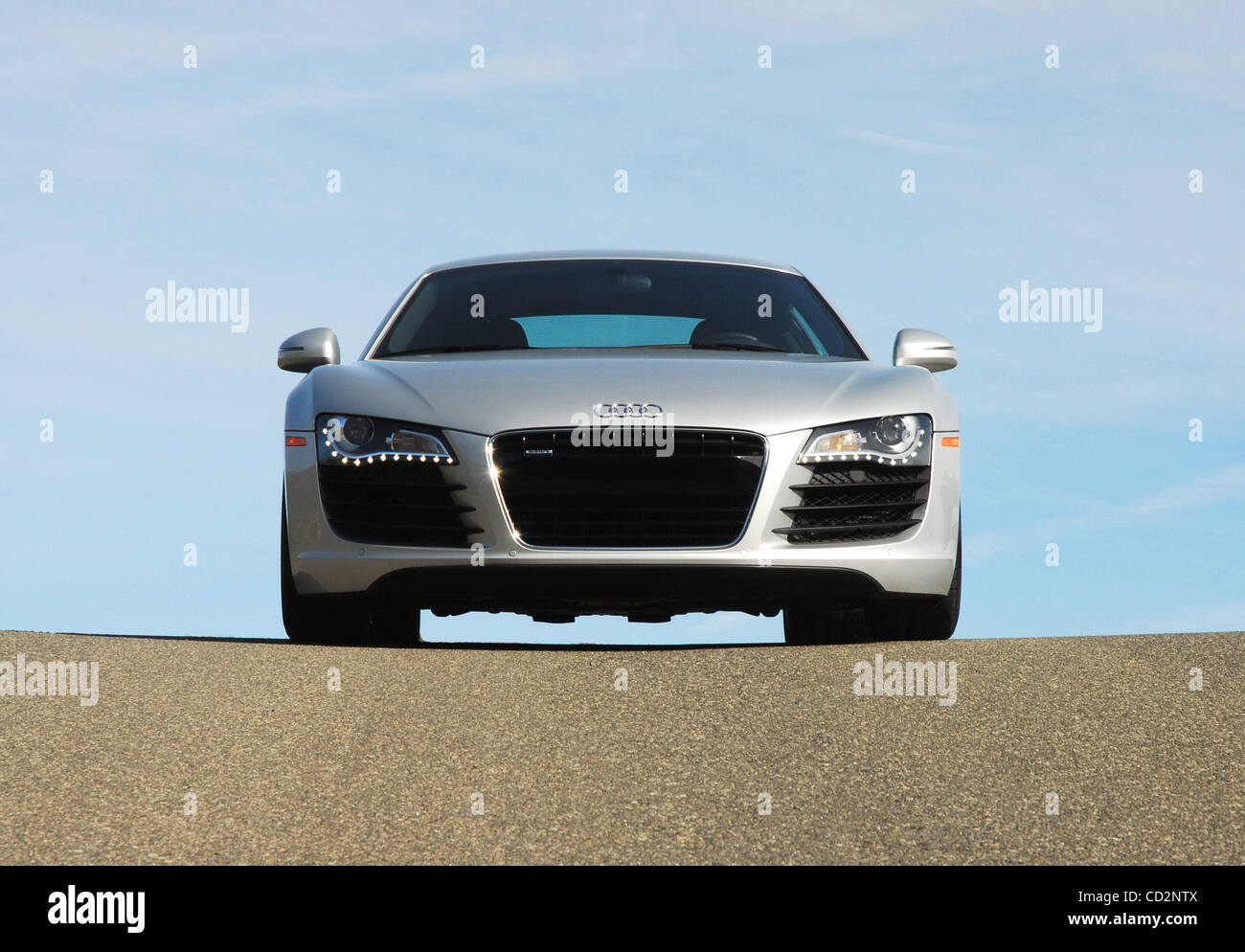 2008 Audi R8 headon portrait Stock Photo - Alamy