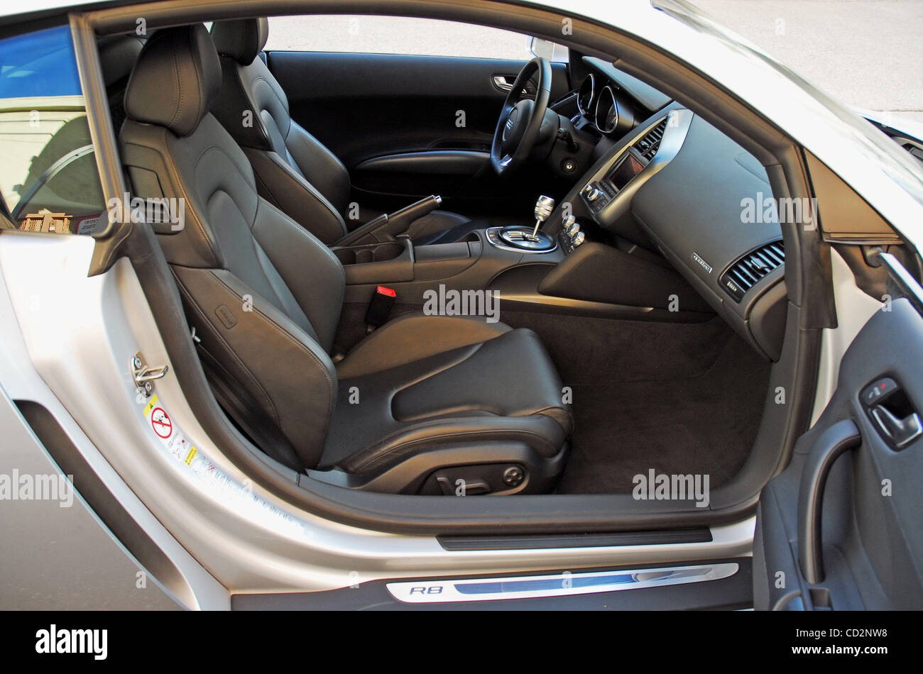 2008 Audi R8 front seats Stock Photo - Alamy