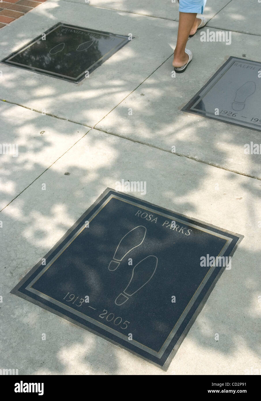 ATLANTA, GA - JULY 31: The Civil Rights Walk of Fame at the Martin ...