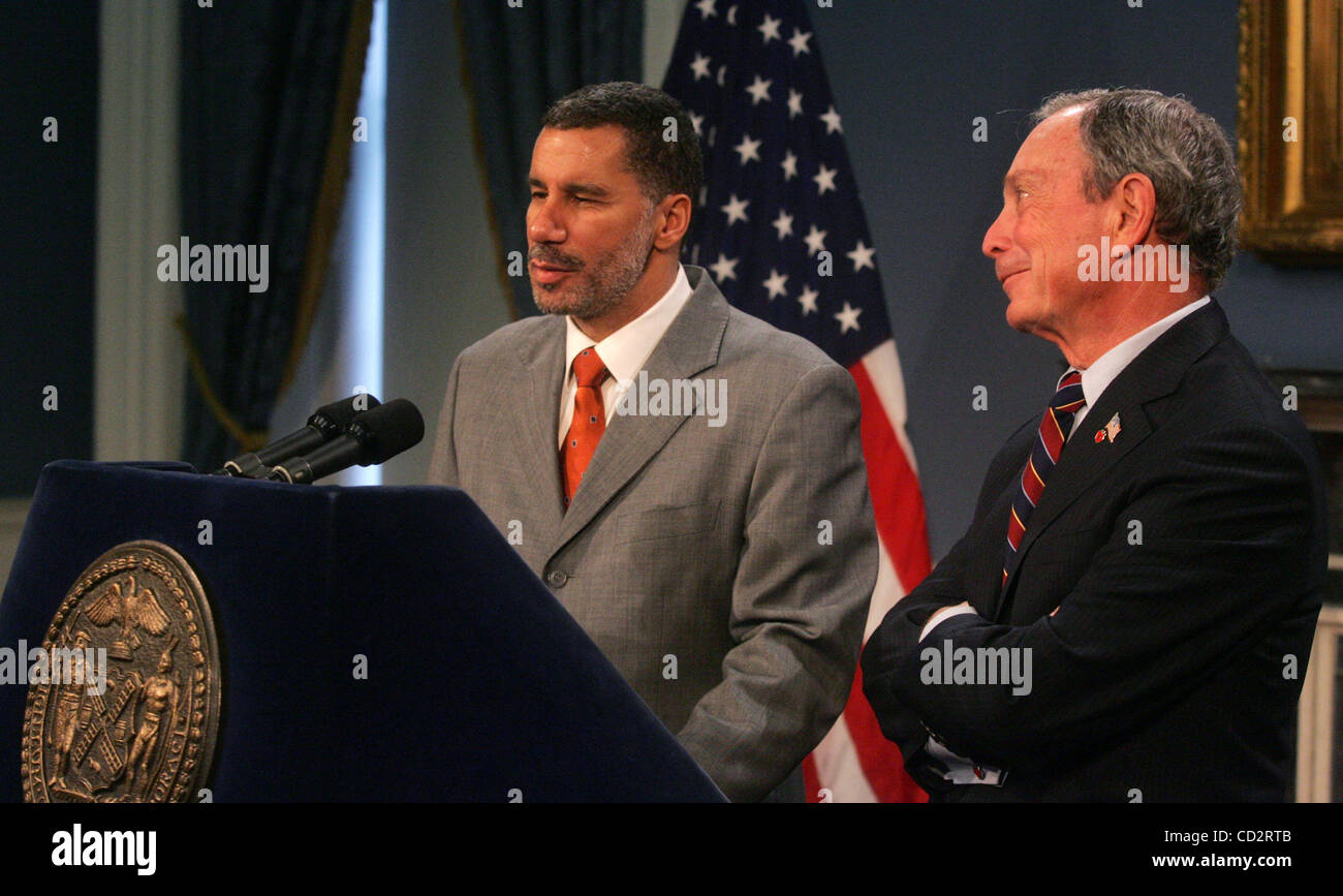 Mar 19, 2008 - New York, NY, USA - New York Governor DAVID PATERSON (L ...