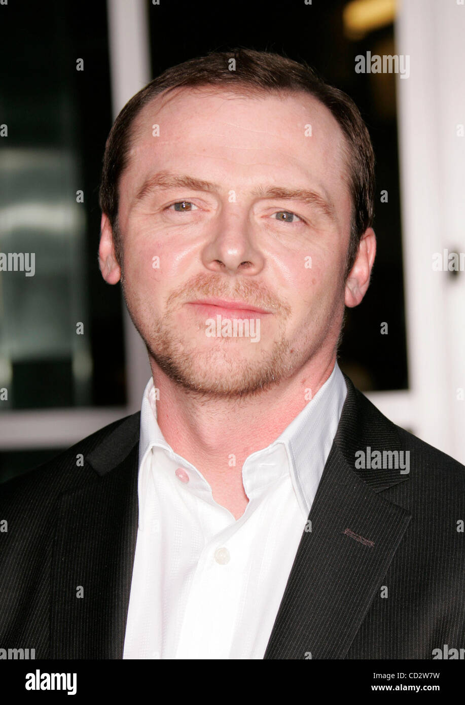 Mar 24, 2008 - Hollywood, California, USA - Actor SIMON PEGG arriving ...