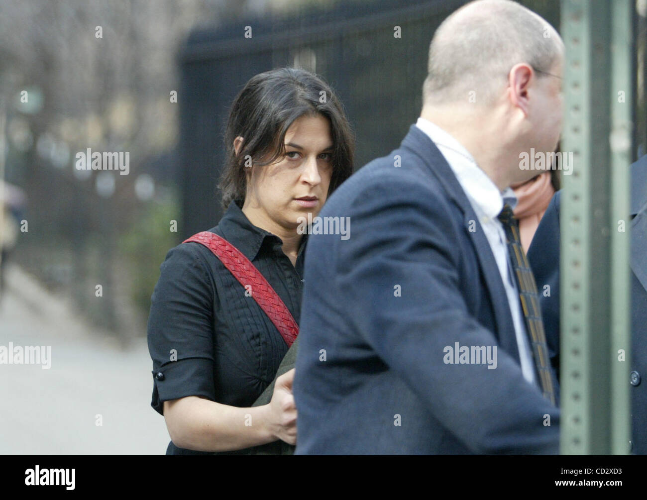 Linda Stein's daughter Mandy Stein. Linda Stein's family leaving court ...