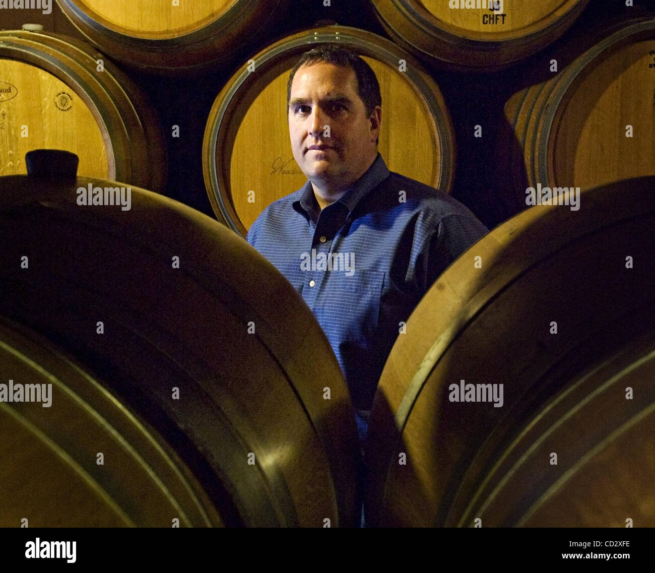Winemaker Brian Caselden, at Woodside Vineyards in Woodside,Calif ...