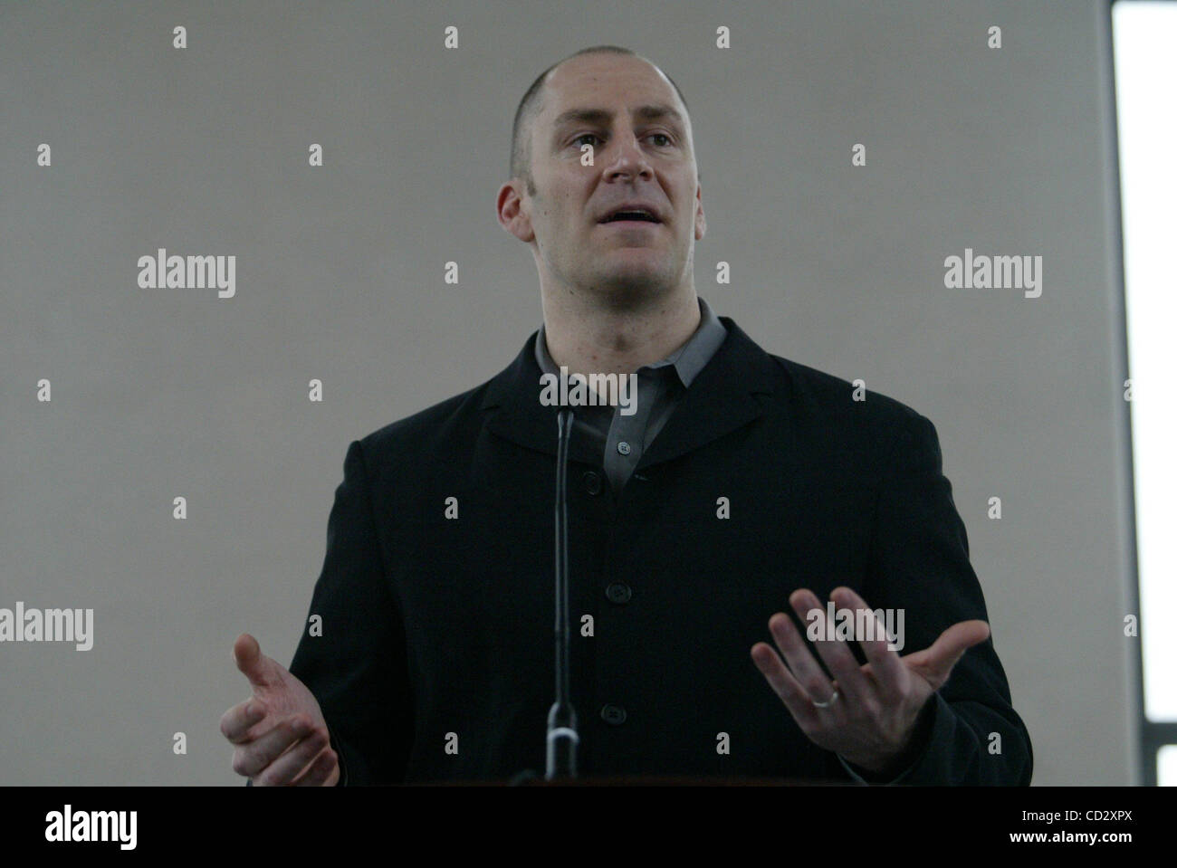 Ben Bailey, host of Discovery Channel's "Cash Cab" at the ceremony ...