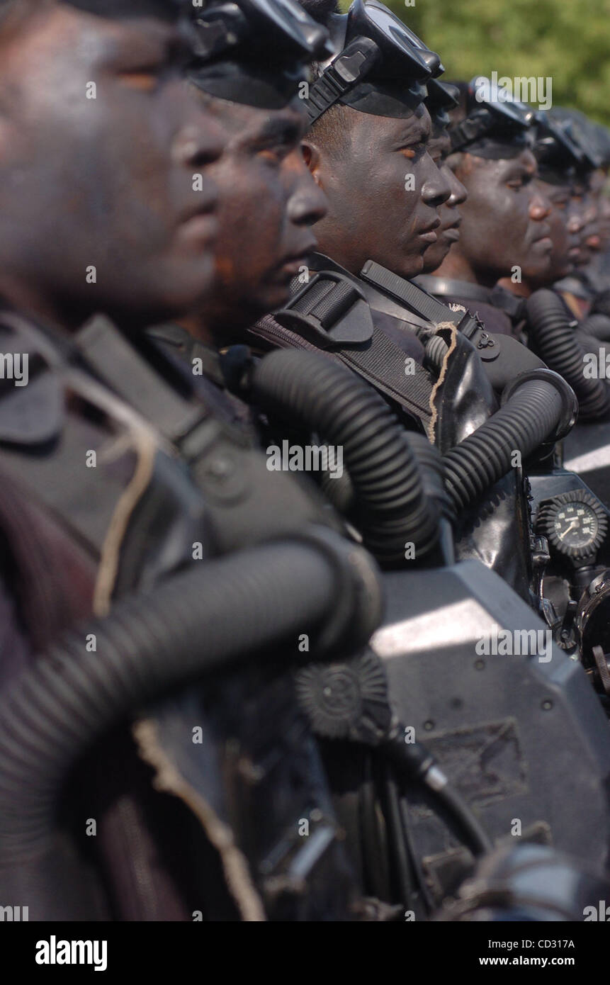 Naval Special Warfare personel or "Kopaska" stand in a formation during ...