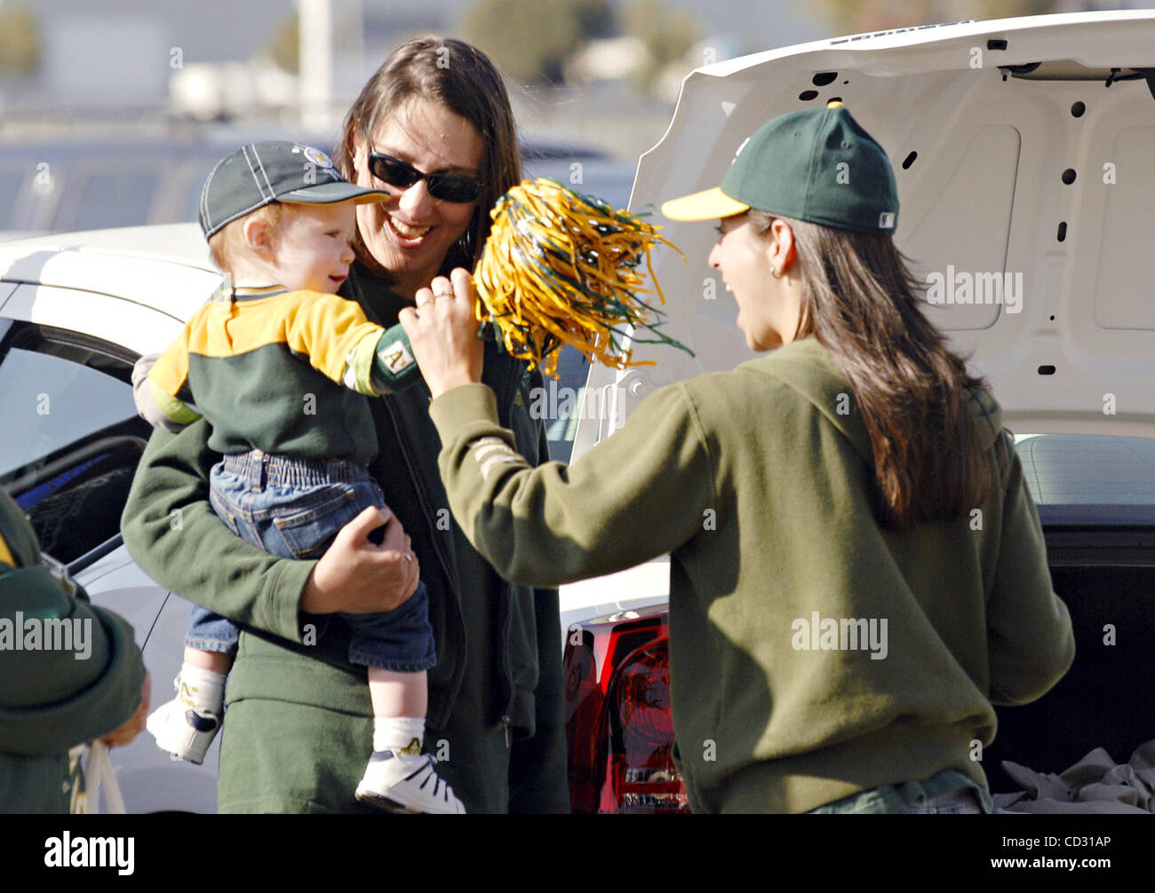 Elizabeth Allison teaches her son Jacob, 1, who was born on the last ...