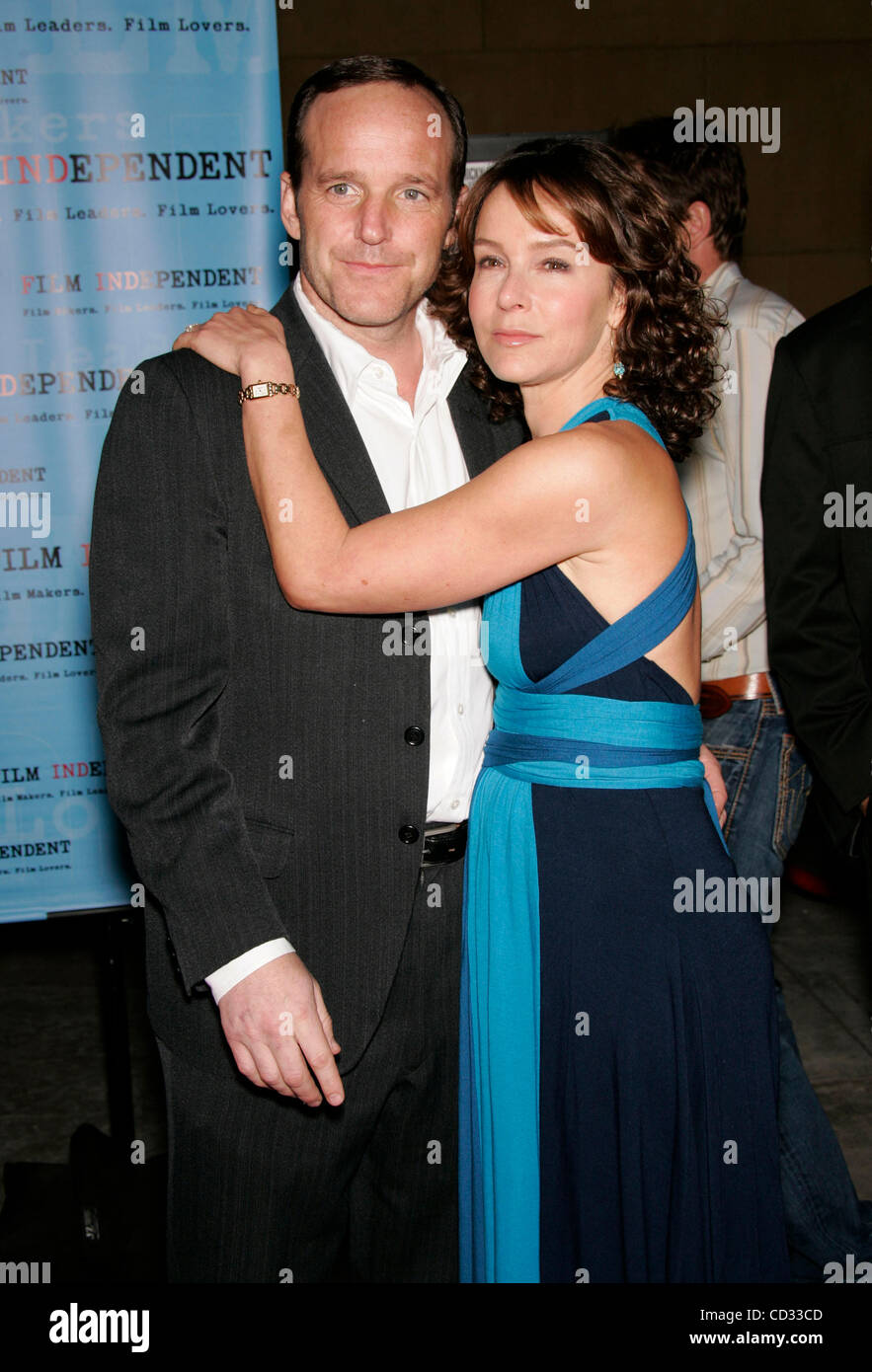 Apr 7, 2008 - Hollywood, California, USA - Actor CLARK GREGG & Actress ...